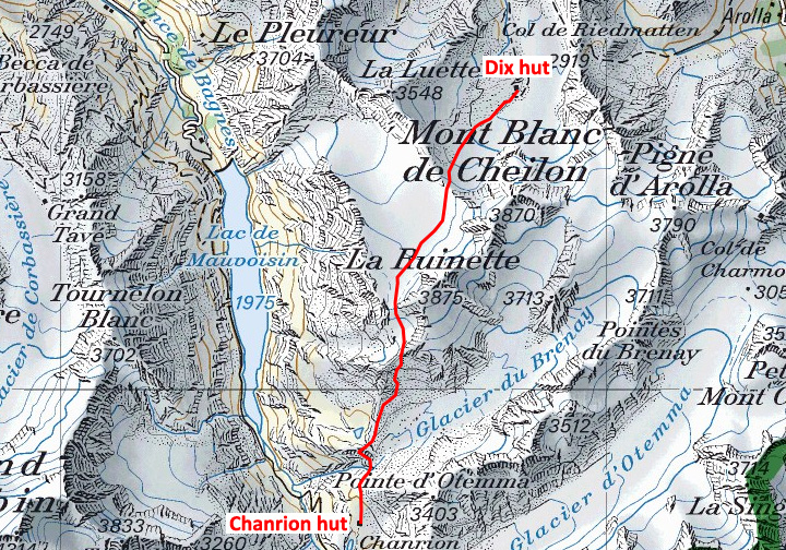 Day 3 - Haute Route Summer Glacier Trek